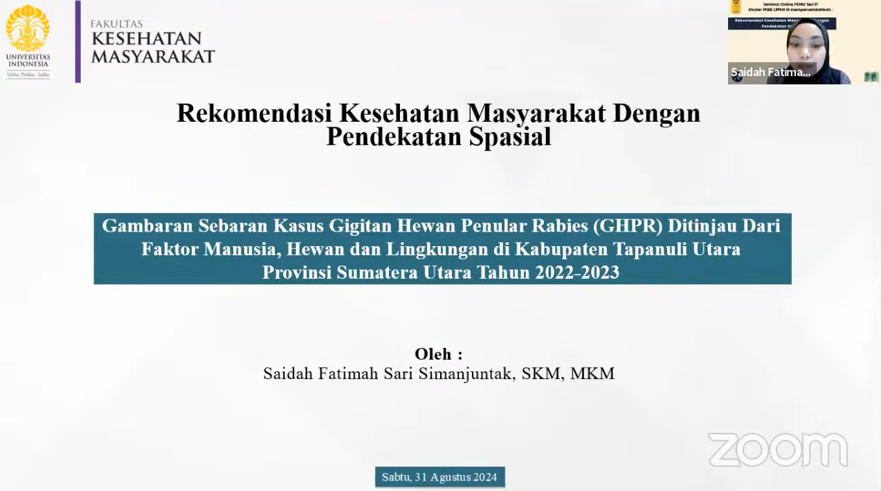 SEMOL Seri 17 FKM UI: Soroti Pendekatan Spasial dalam Penanganan ...